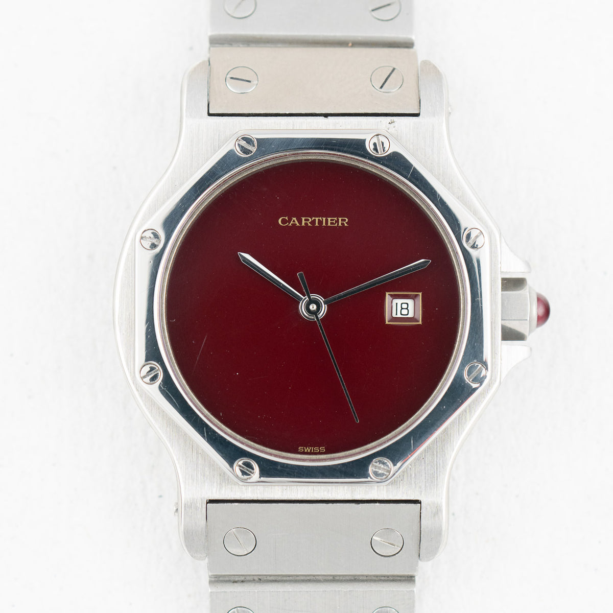 Cartier Santos Octagon Ref.2965 Burgundy – Ad Astra